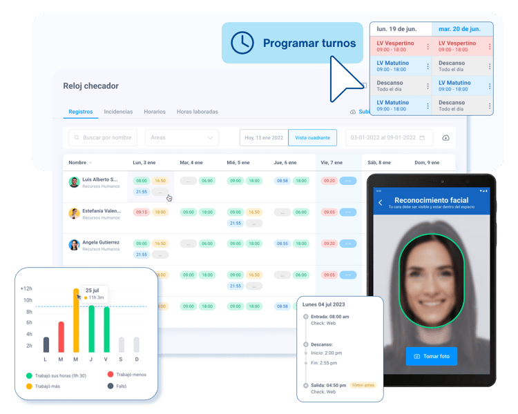 Control de Asistencia con Worky RH | Registro de asistencias digital